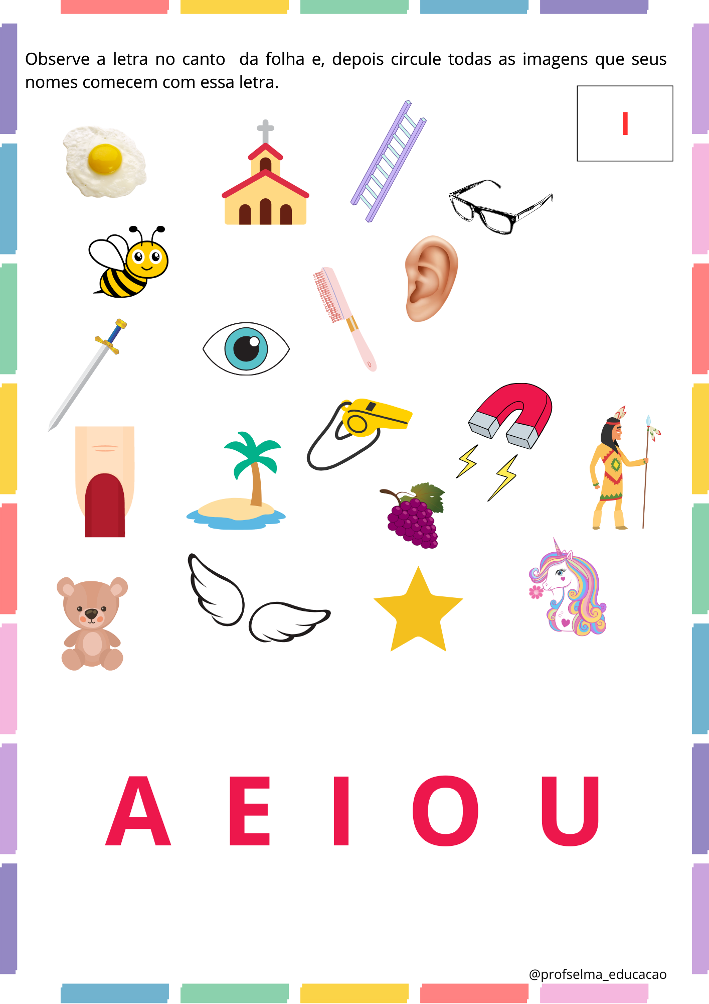 Qual a Vogal? – Prof Selma Educação – Transformando Aprendizado em ...